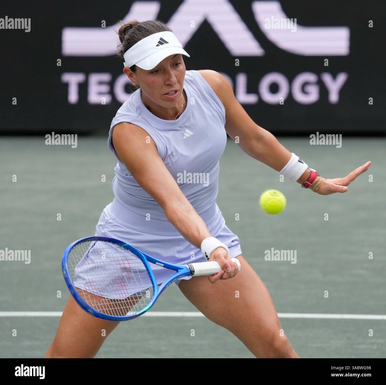 April 2, 2025: Jessica Pegula (USA) defeated Iryna Shymanovich 6-0, 6-3 ...