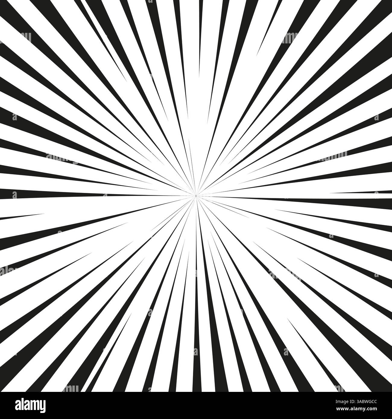 Black radial burst. Abstract speed lines. Dynamic explosion pattern. Vector background Stock ...