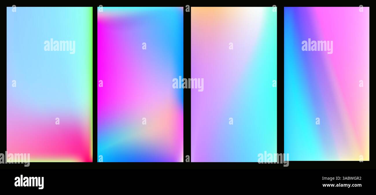 Vector abstract ombre glitch texture with rainbow colors. Pastel ...