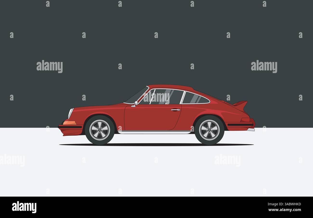 Germany, 1973: Porsche 911. Vector illustration Stock Vector Image ... Germany, 1973: Porsche 911. Vector illustration Stock Vector Image ...