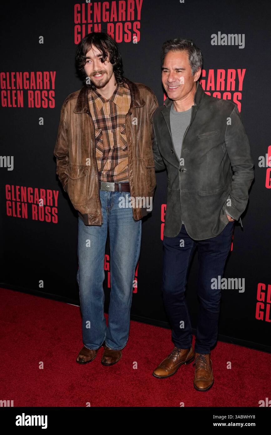 Finnigan McCormack, left, and Eric McCormack attend the Broadway ...