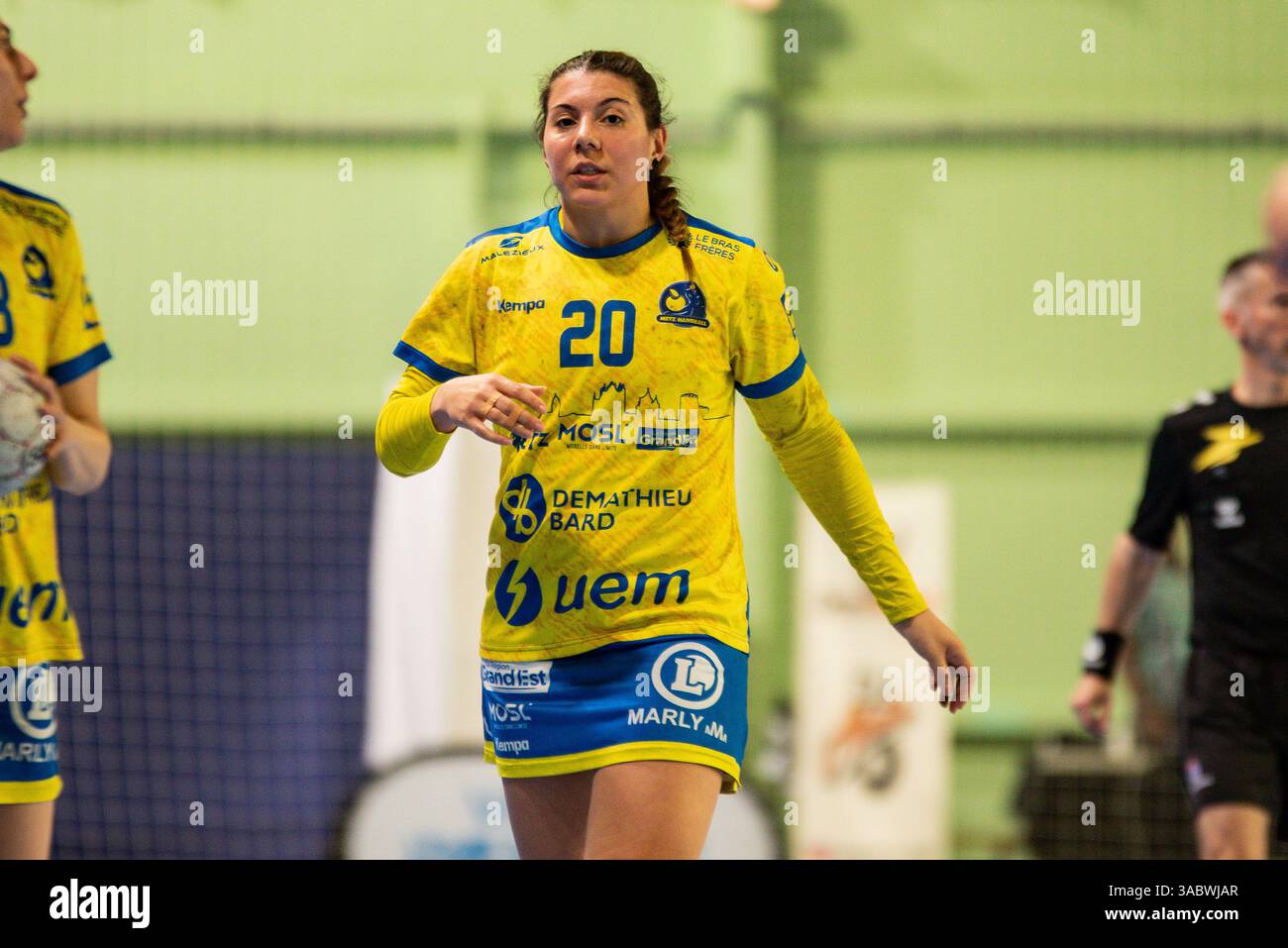 Laura Flippes of Metz Handball during the Women's French championship ...