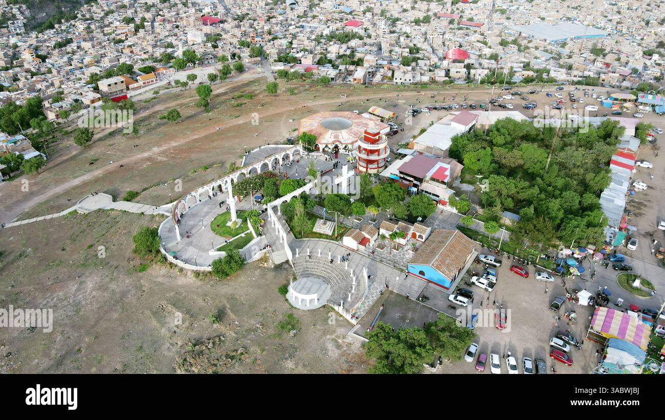 Tourist viewpoint of Acuchimay Hill in Ayacucho, Peru. Mirador ...