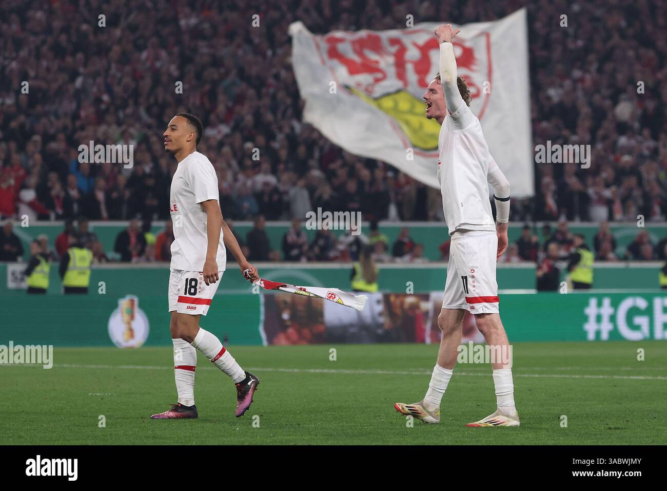 Stuttgart, Deutschland. 02nd Apr, 2025. 2025.04.02 xJAx Fussball DFB Pokal Halbfinale VFB ...