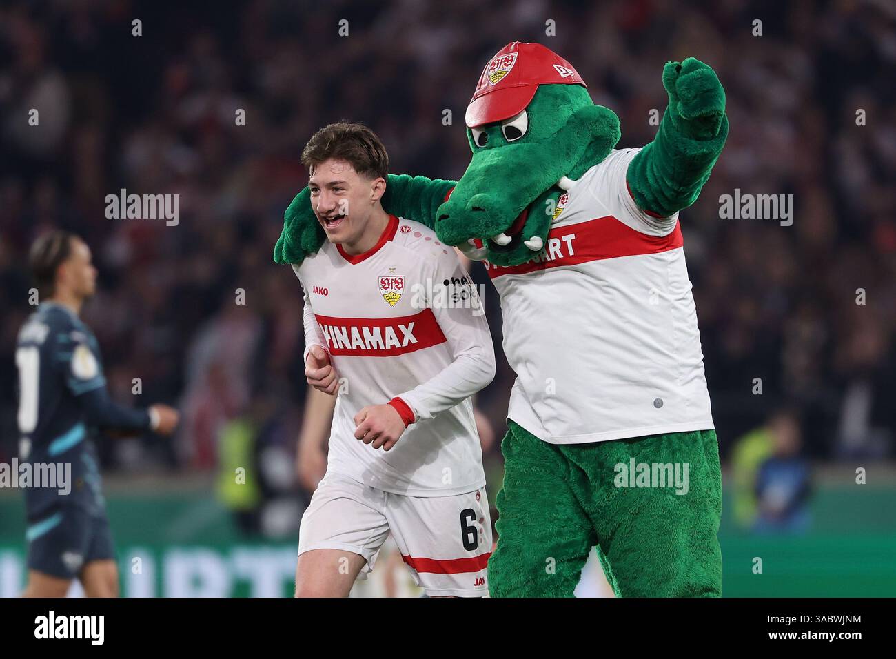 Stuttgart, Deutschland. 02nd Apr, 2025. 2025.04.02 xJAx Fussball DFB Pokal Halbfinale VFB ...