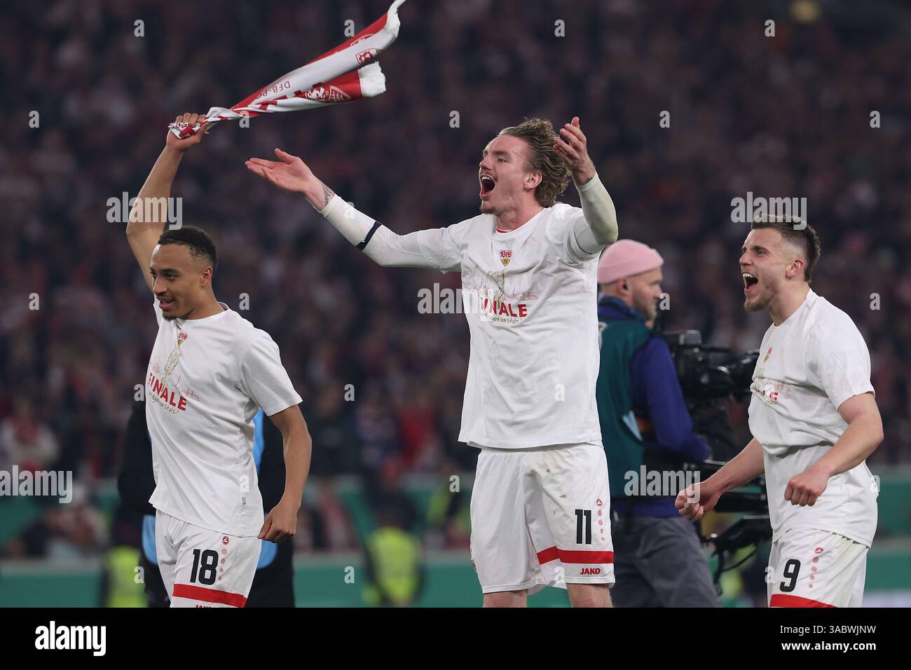 Stuttgart, Deutschland. 02nd Apr, 2025. 2025.04.02 xJAx Fussball DFB Pokal Halbfinale VFB ...