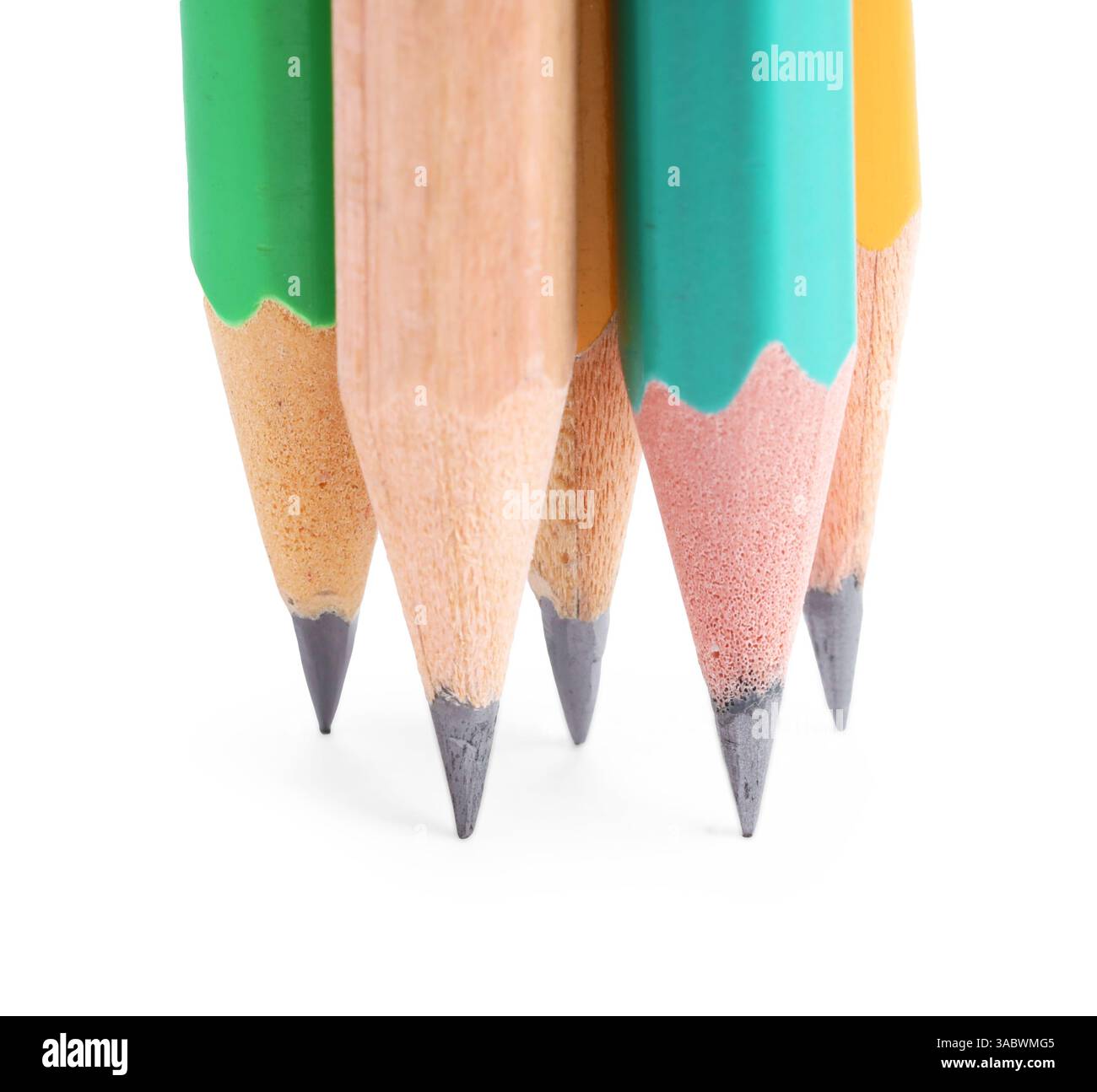 Many different graphite pencils isolated on white Stock Photo - Alamy