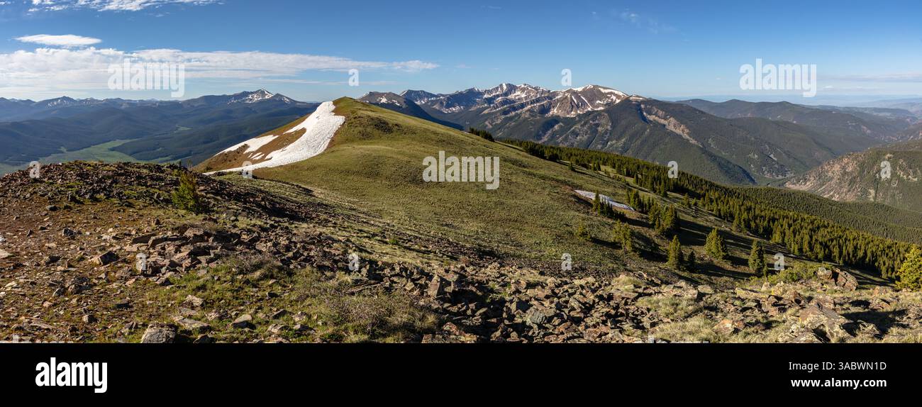 The summit of Park Cone (12,104') in the Sawatch Range of Colorado ...