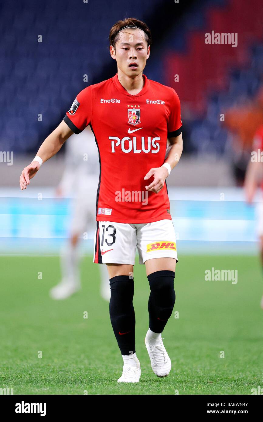 Saitama Stadium 2002, Saitama, Japan. 2nd Apr, 2025. Ryoma Watanabe (Reds), APRIL 2, 2025 ...