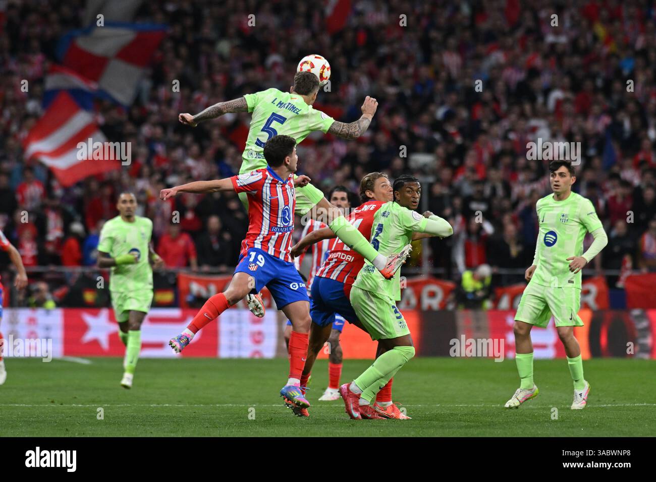 Madrid, Madrid, Spain. 2nd Apr, 2025. 5 IÃ‘IGO MARTINEZ during the COPA ...