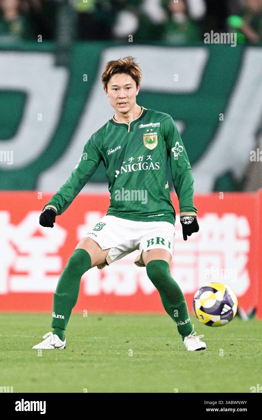 Ajinomoto Stadium, Tokyo, Japan. 2nd Apr, 2025. Kosuke Saito (Verdy), APRIL 2, 2025 - Football ...