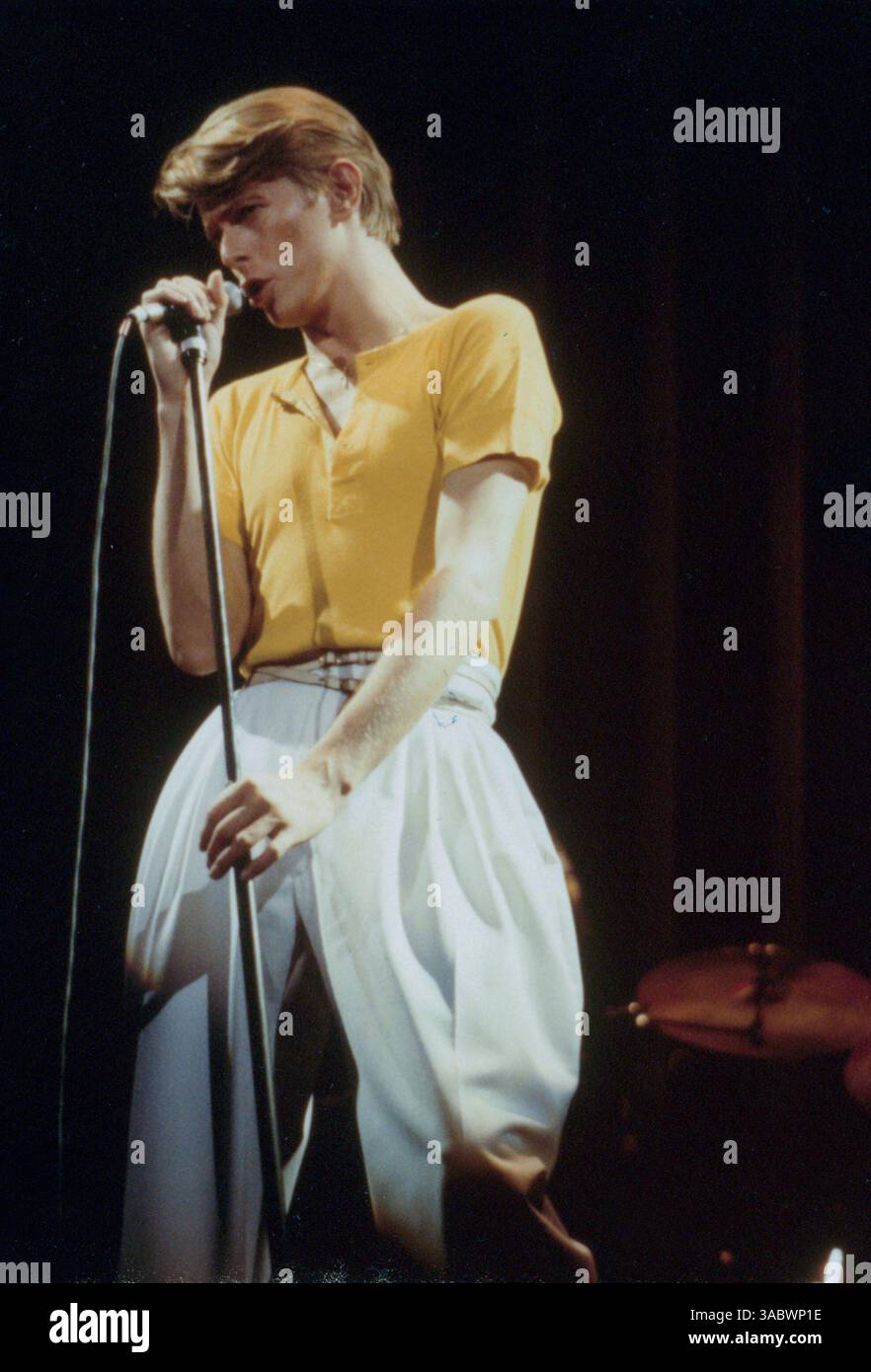 David Bowie, Boston Garden, May 6, 1978 Stock Photo - Alamy