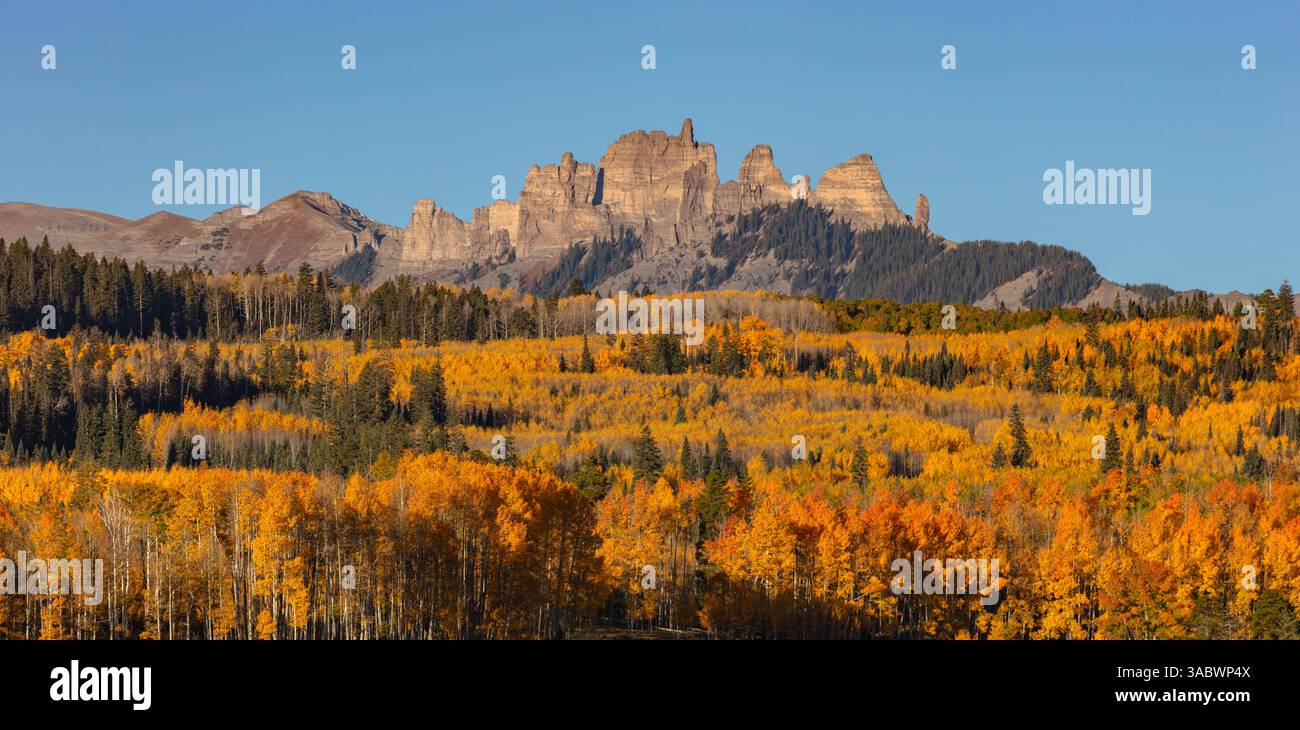 Rising above a sea of colorful fall foliage, The Castles are one ...