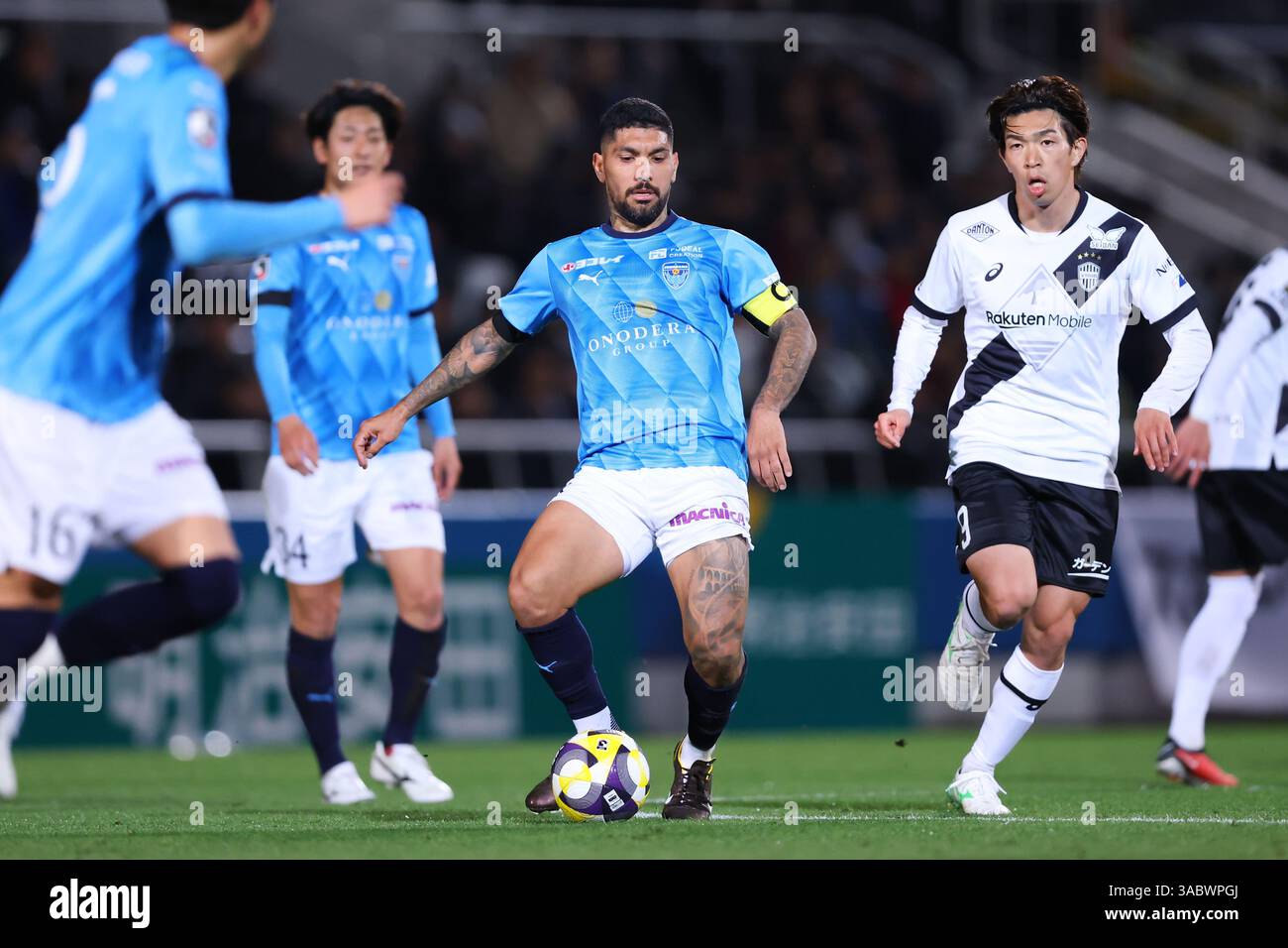 Kanagawa, Japan. 2nd Apr, 2025. Yuri Lara (Yokohama FC) Football/Soccer ...