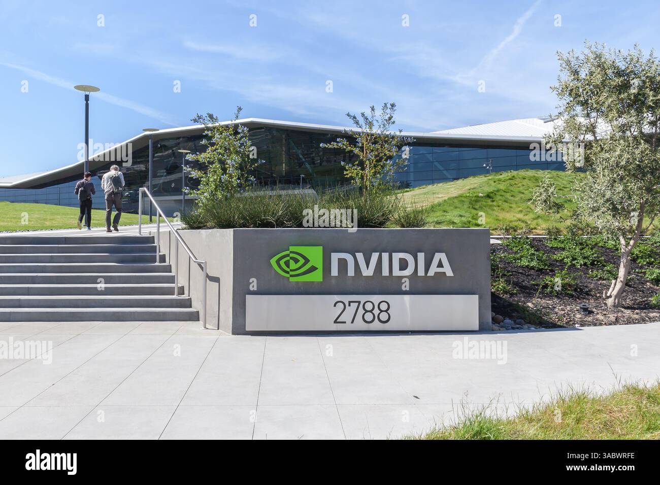 Santa Clara, California, USA - March 29, 2018: Nvidia headquarters in ...