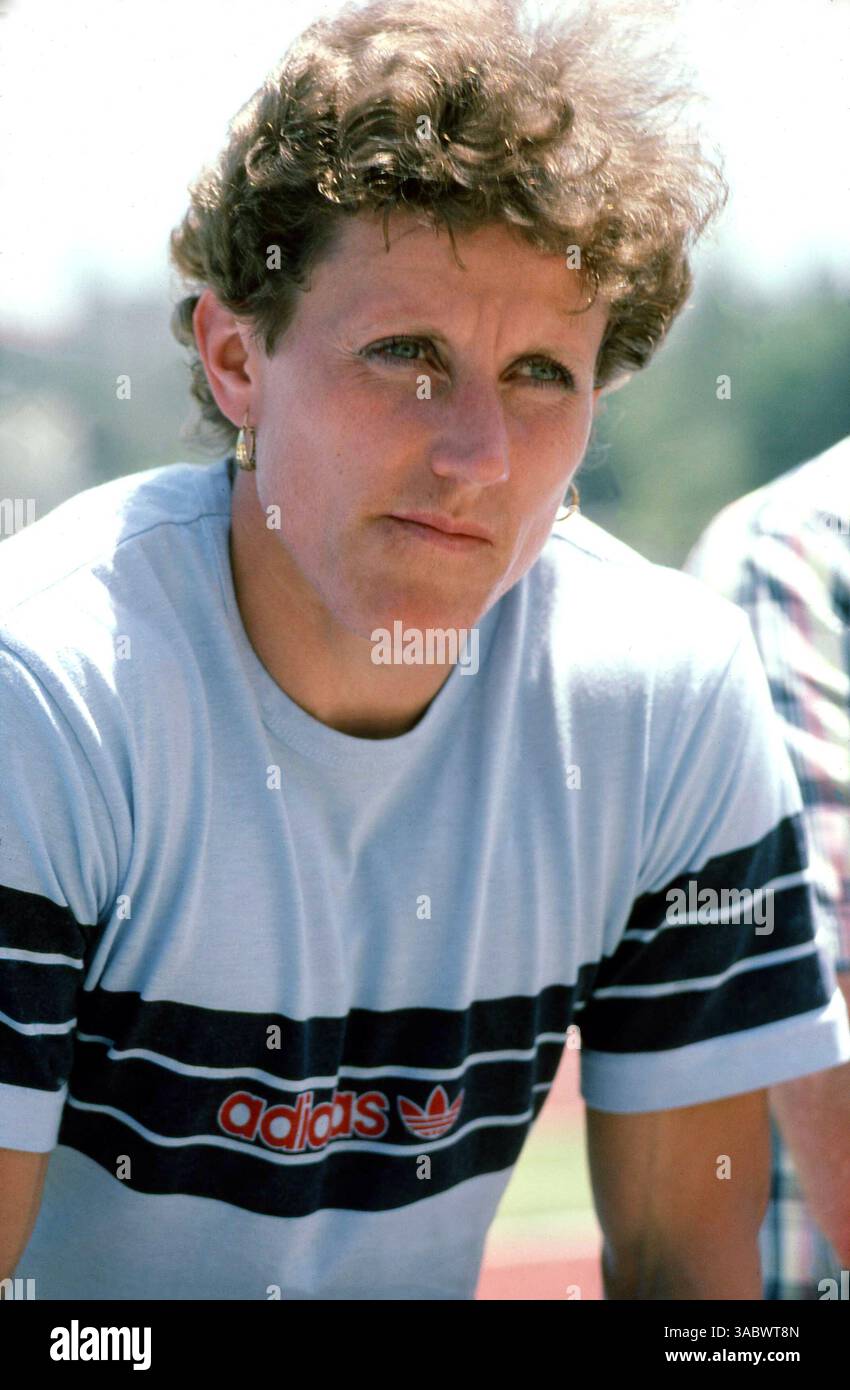 Los Angeles, California, USA, 1984. The Czechoslovak athlete Jarmila ...