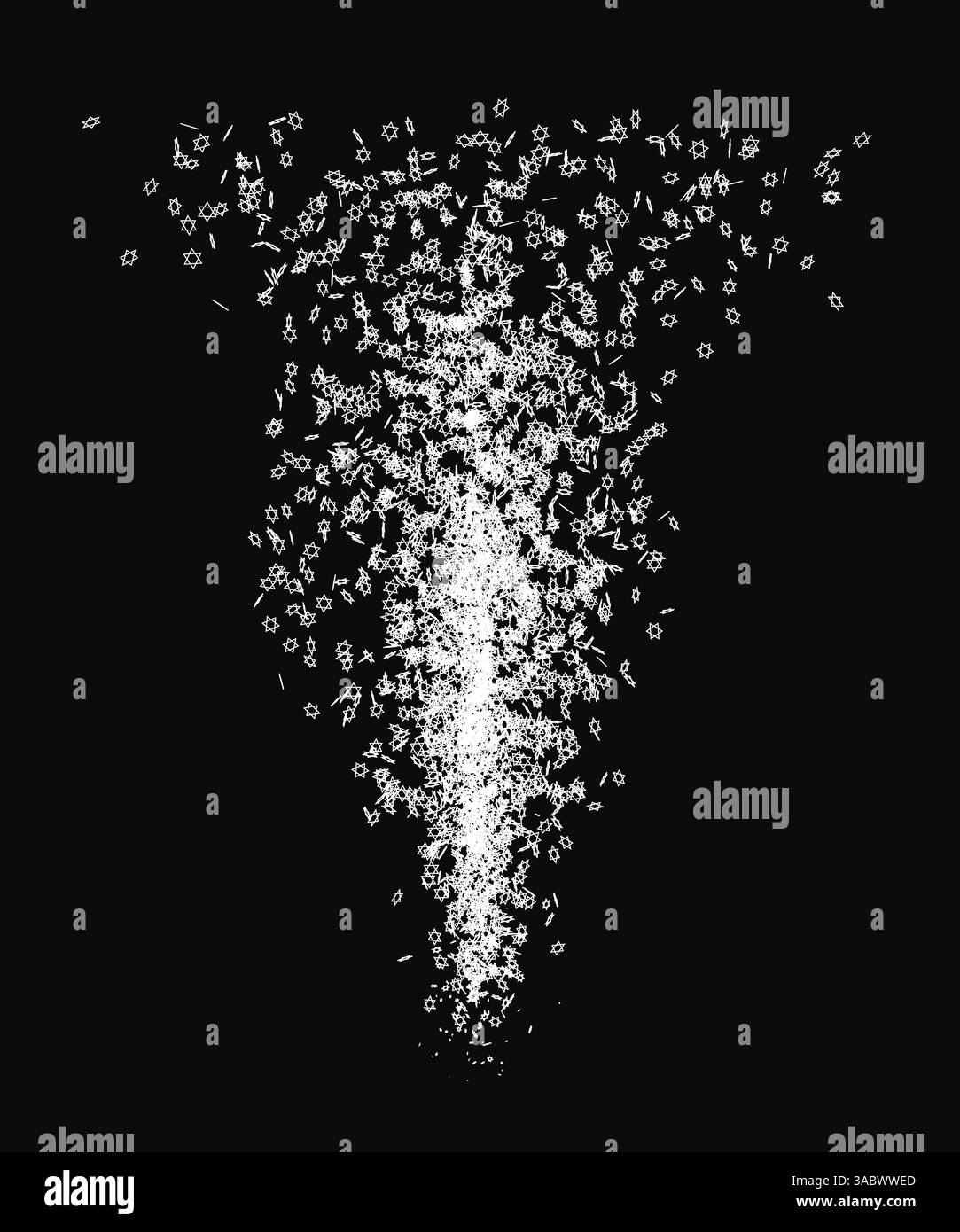 A black and white contour of a white Flows stars Stock Vector Image ...