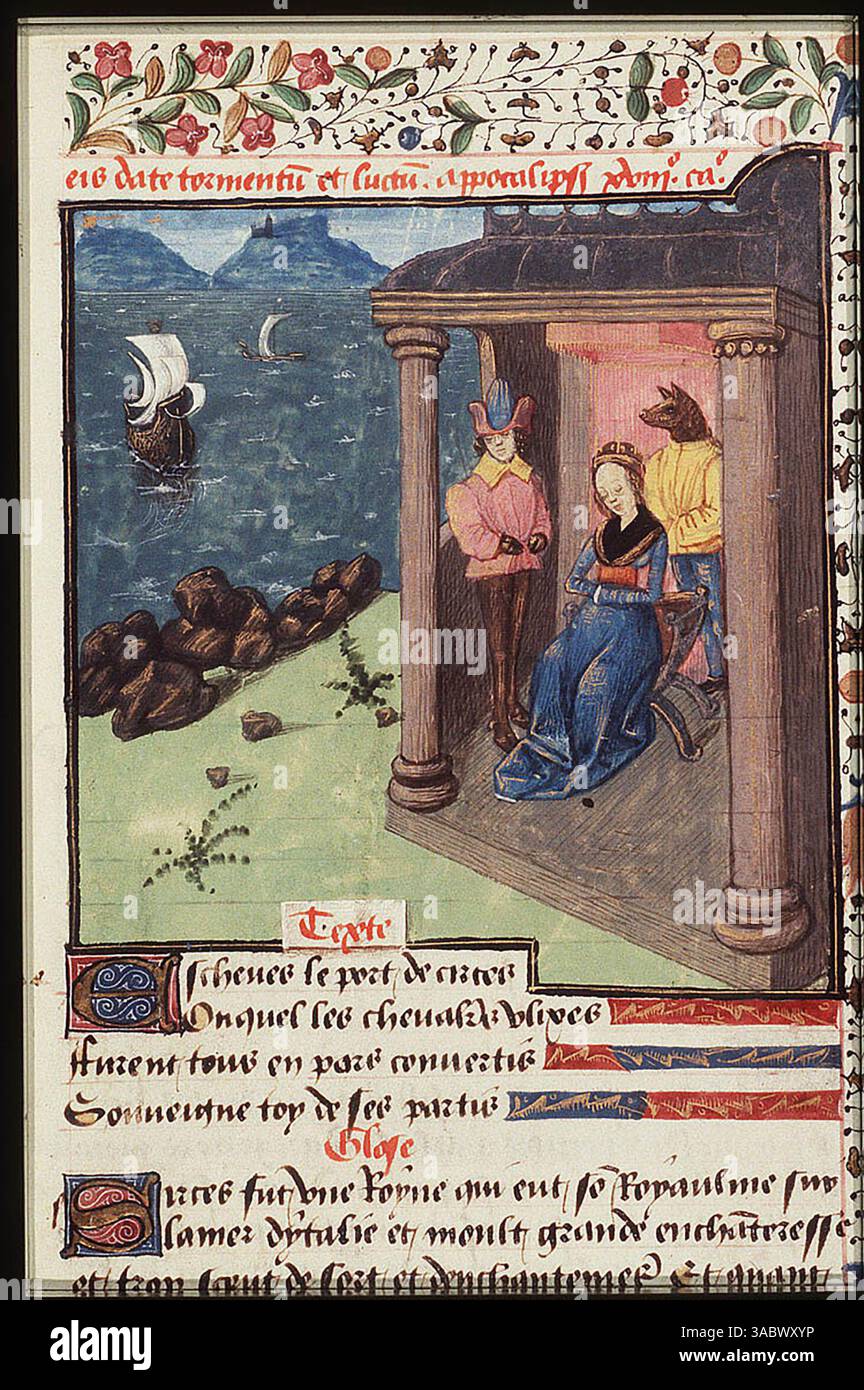 An old illumination of Circe turning Odysseus and his fellow sailors ...