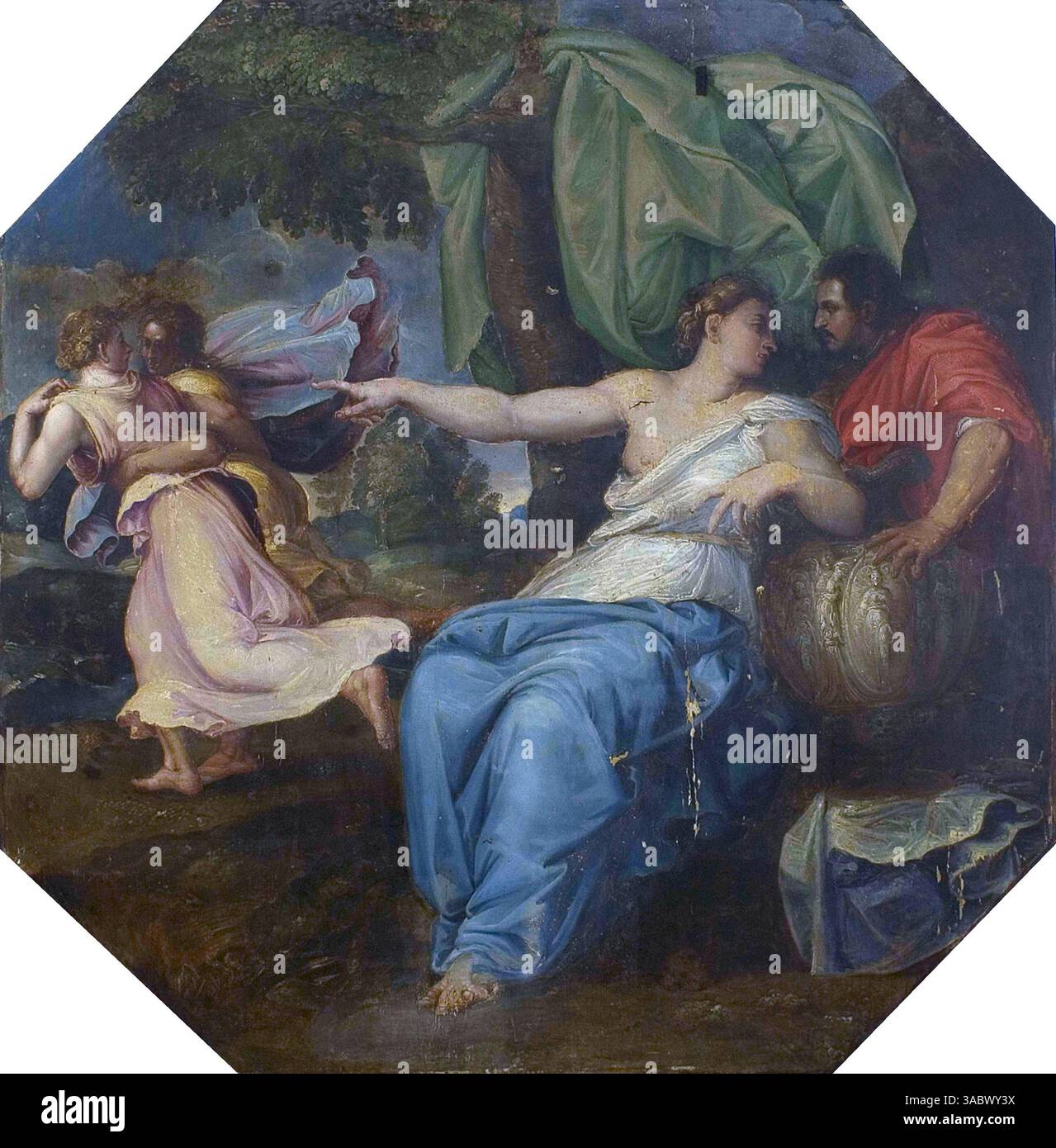 Circe and Odysseus painted by Battista Franco Veneziano . Circe was the ...