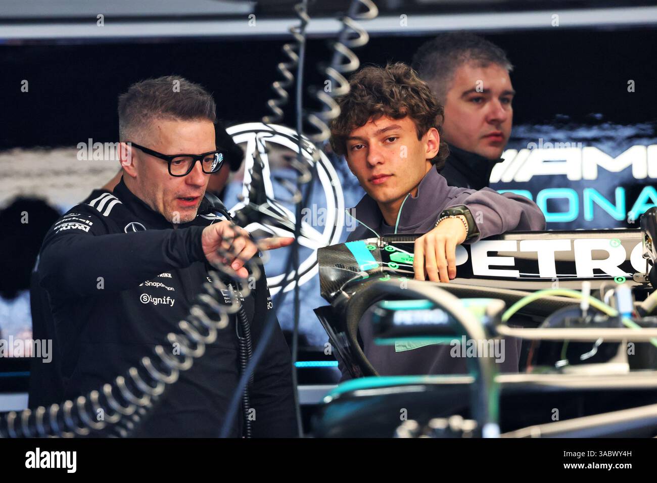 Suzuka, Japan. 03rd Apr, 2025. (L to R): Peter Bonnington (GBR ...