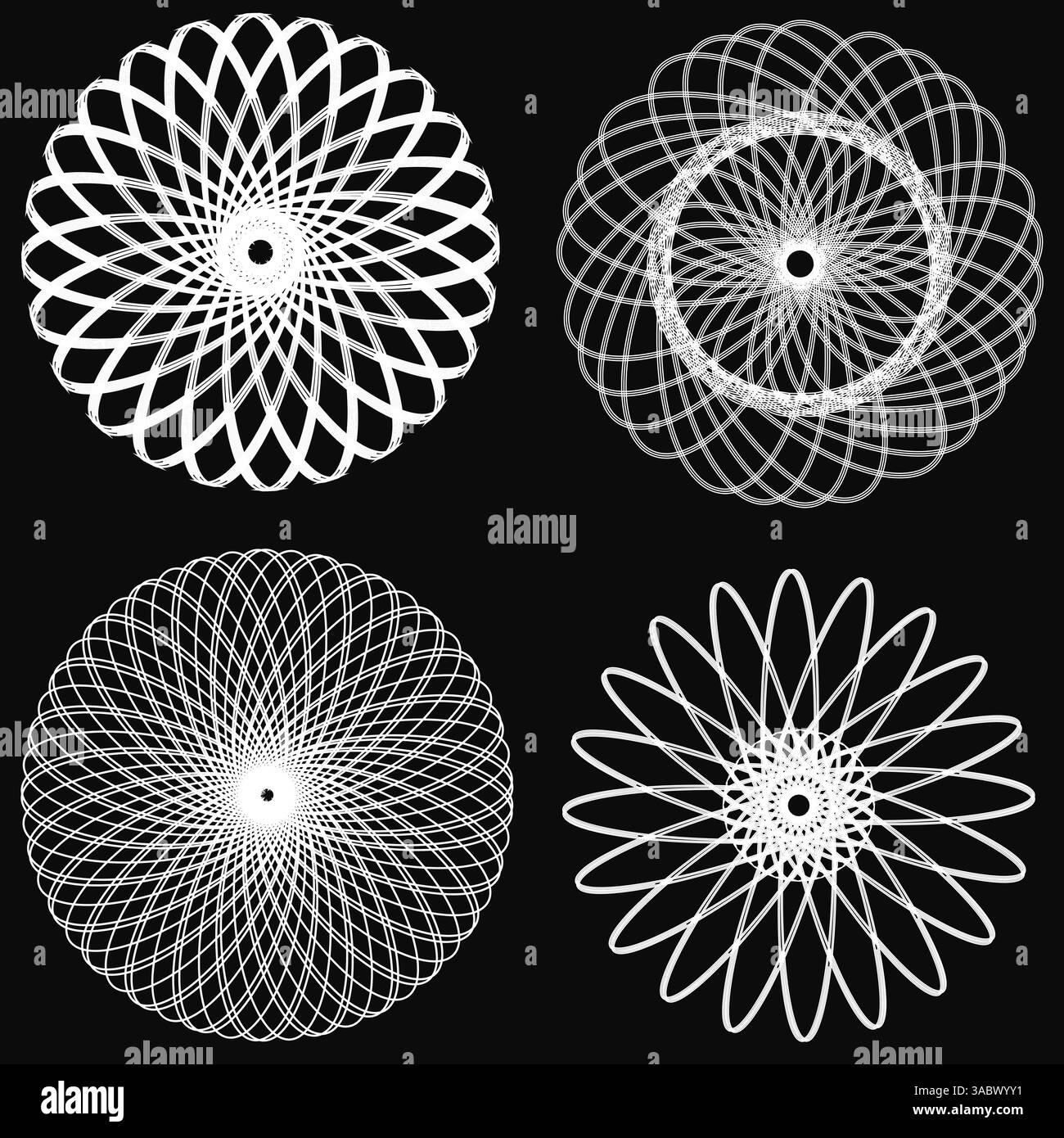Four different types of circles are shown in the image. The circles are ...