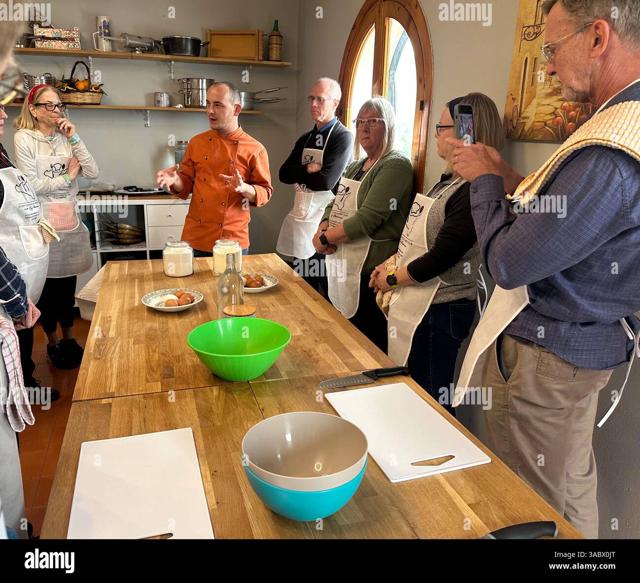 Taormina, USA. 26th Feb, 2025. Chef MASSIMO TOMARCHIO holds cooking ...