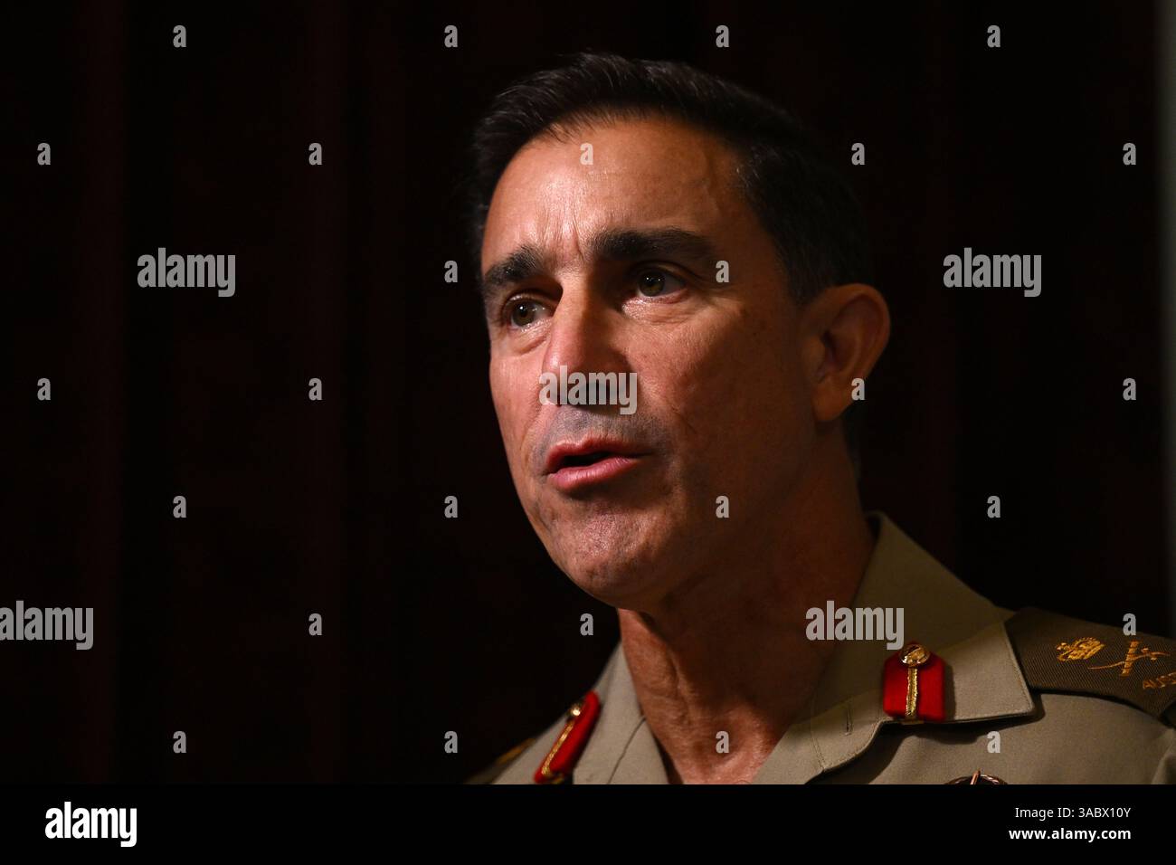 Sydney, Australia. 03rd Apr, 2025. Chief of Army Simon Stuart delivers ...