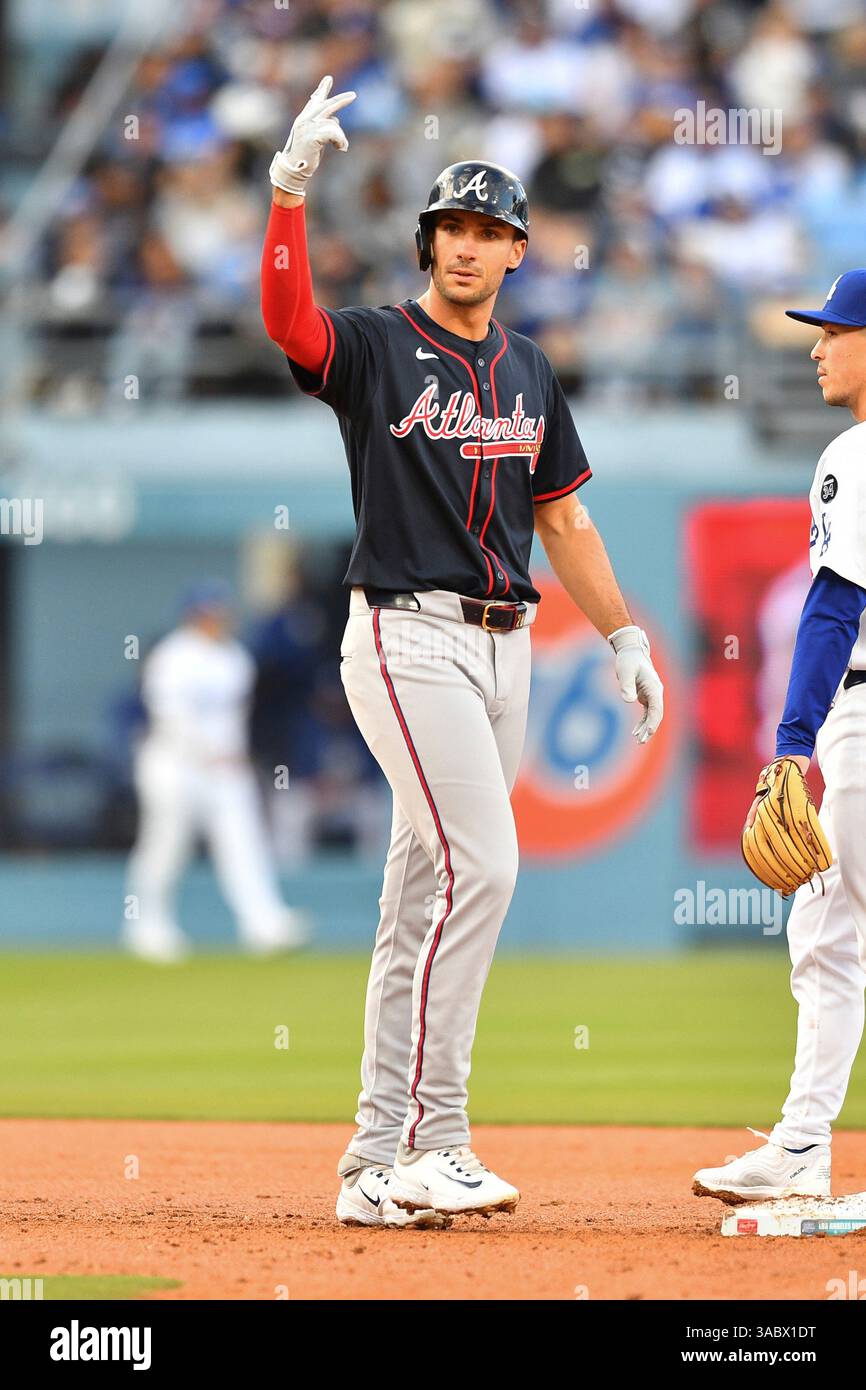 LOS ANGELES, CA - APRIL 01: Atlanta Braves first baseman Matt Olson (28 ...
