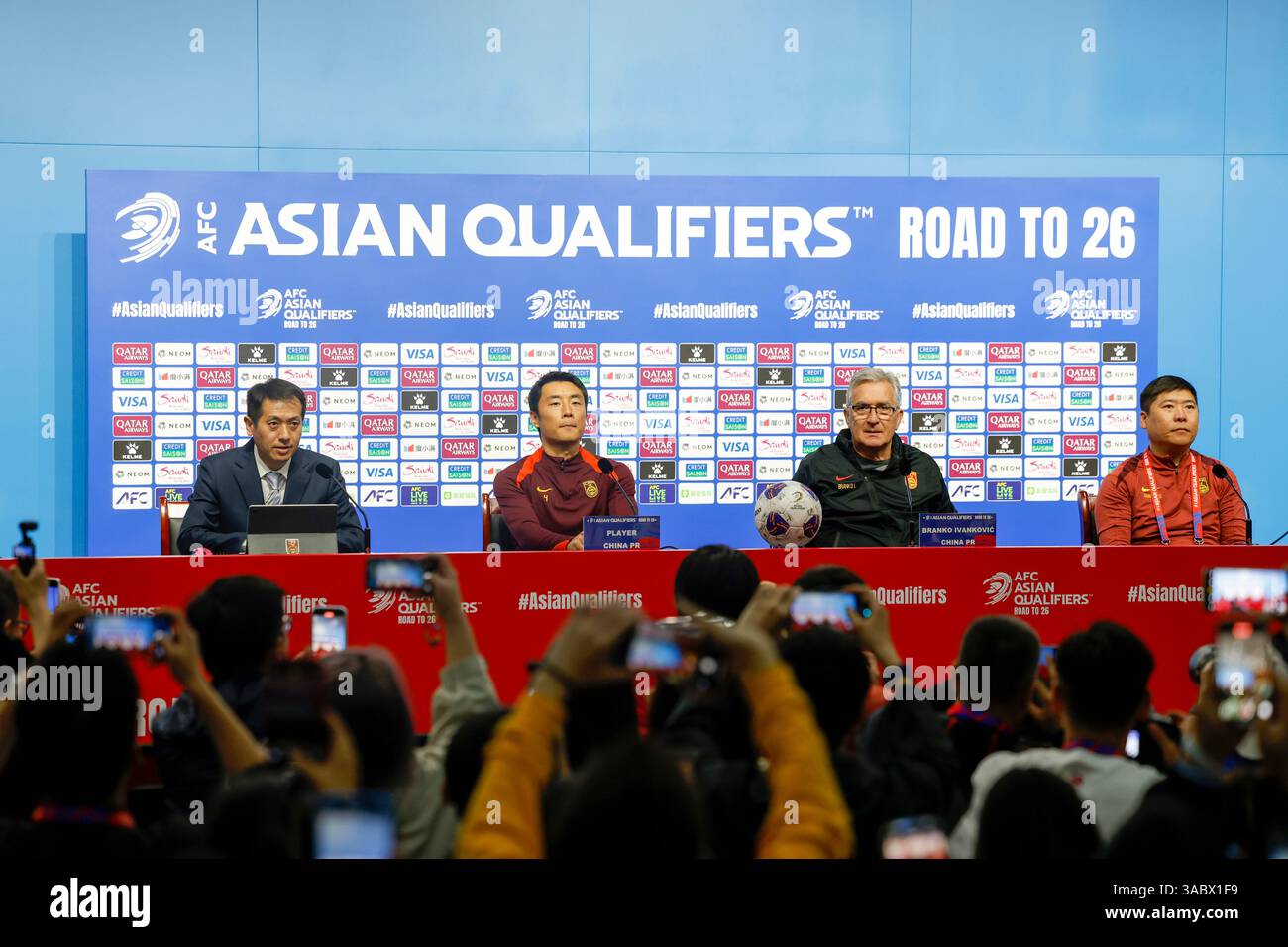 Hangzhou,China.24th March 2025. Head coach of China Branko Ivankovic ...