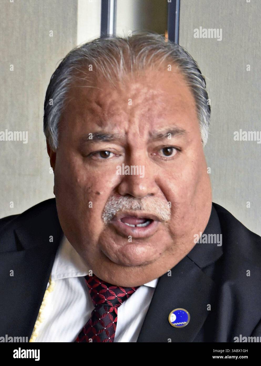 The secretary-general of the Pacific Islands Forum (PIF), Baron Waqa ...
