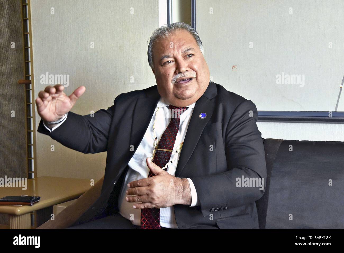 The secretary-general of the Pacific Islands Forum (PIF), Baron Waqa ...