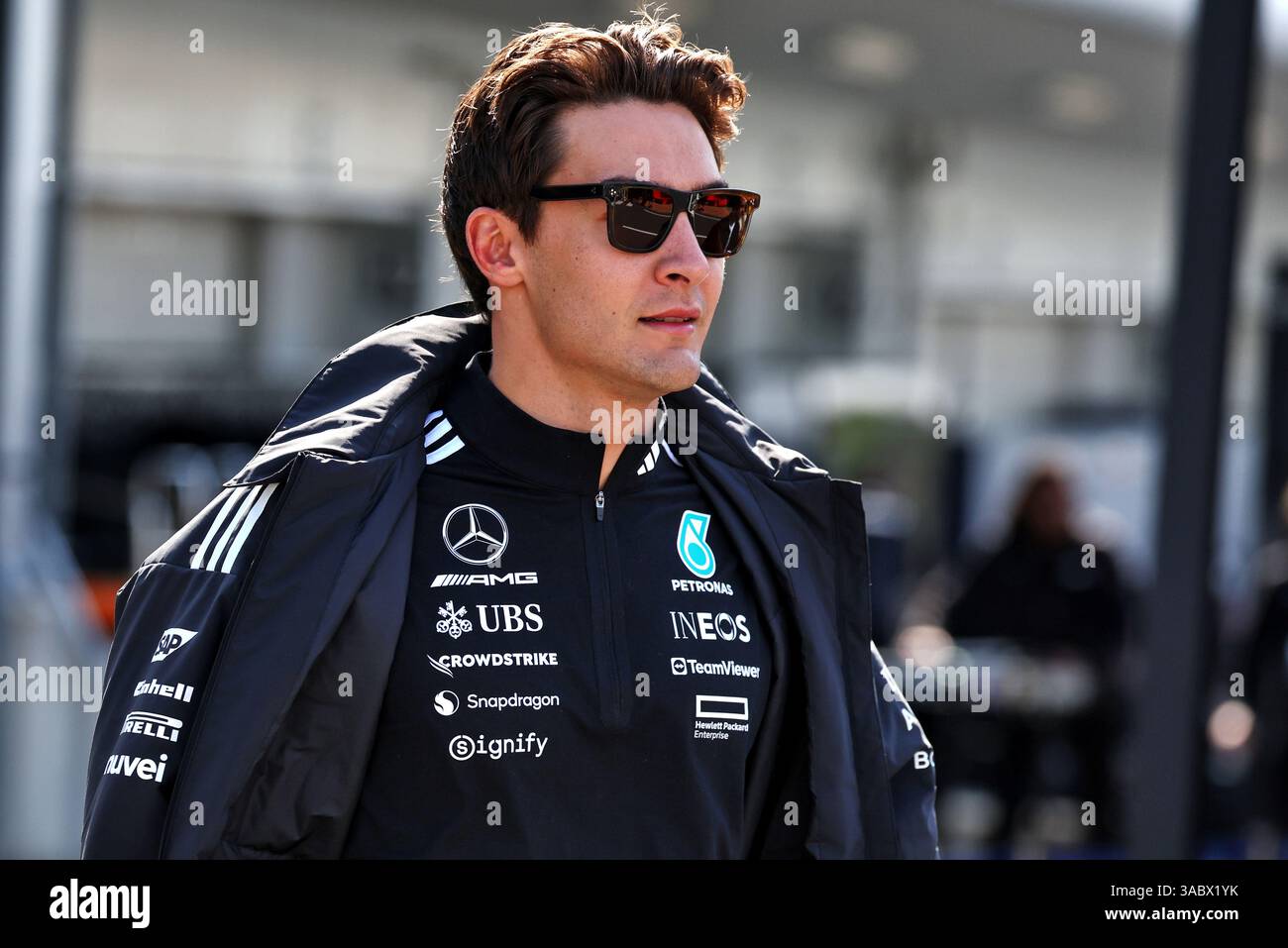 Suzuka, Japan. 03rd Apr, 2025. George Russell (GBR) Mercedes AMG F1. 03 ...