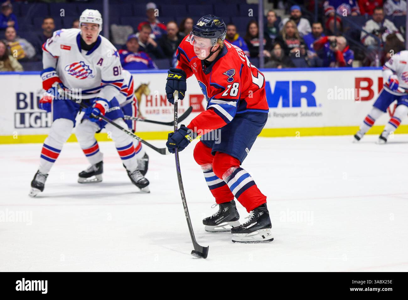 April 2nd 2025: Springfield Thunderbirds forward Otto Stenberg (28 ...