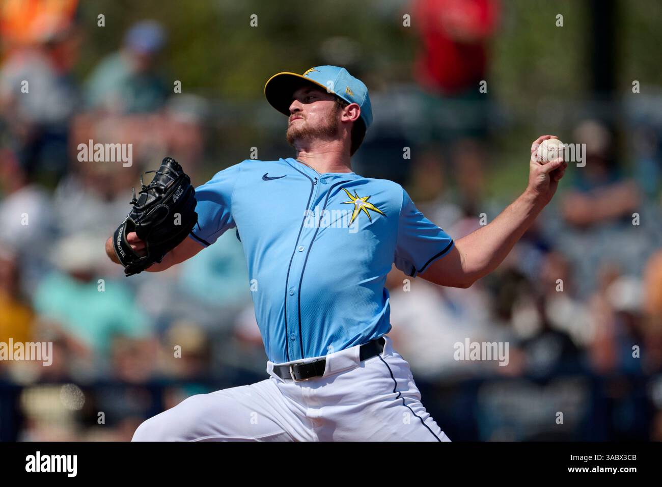 Tampa Bay Rays pitcher Mason Montgomery (48) during an MLB Spring ...