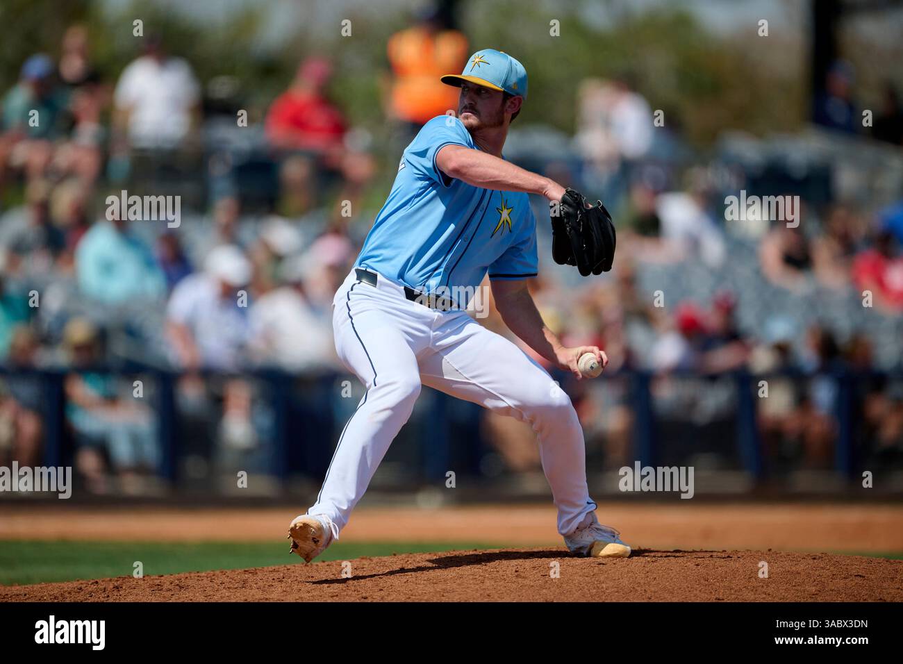 Tampa Bay Rays pitcher Mason Montgomery (48) during an MLB Spring ...