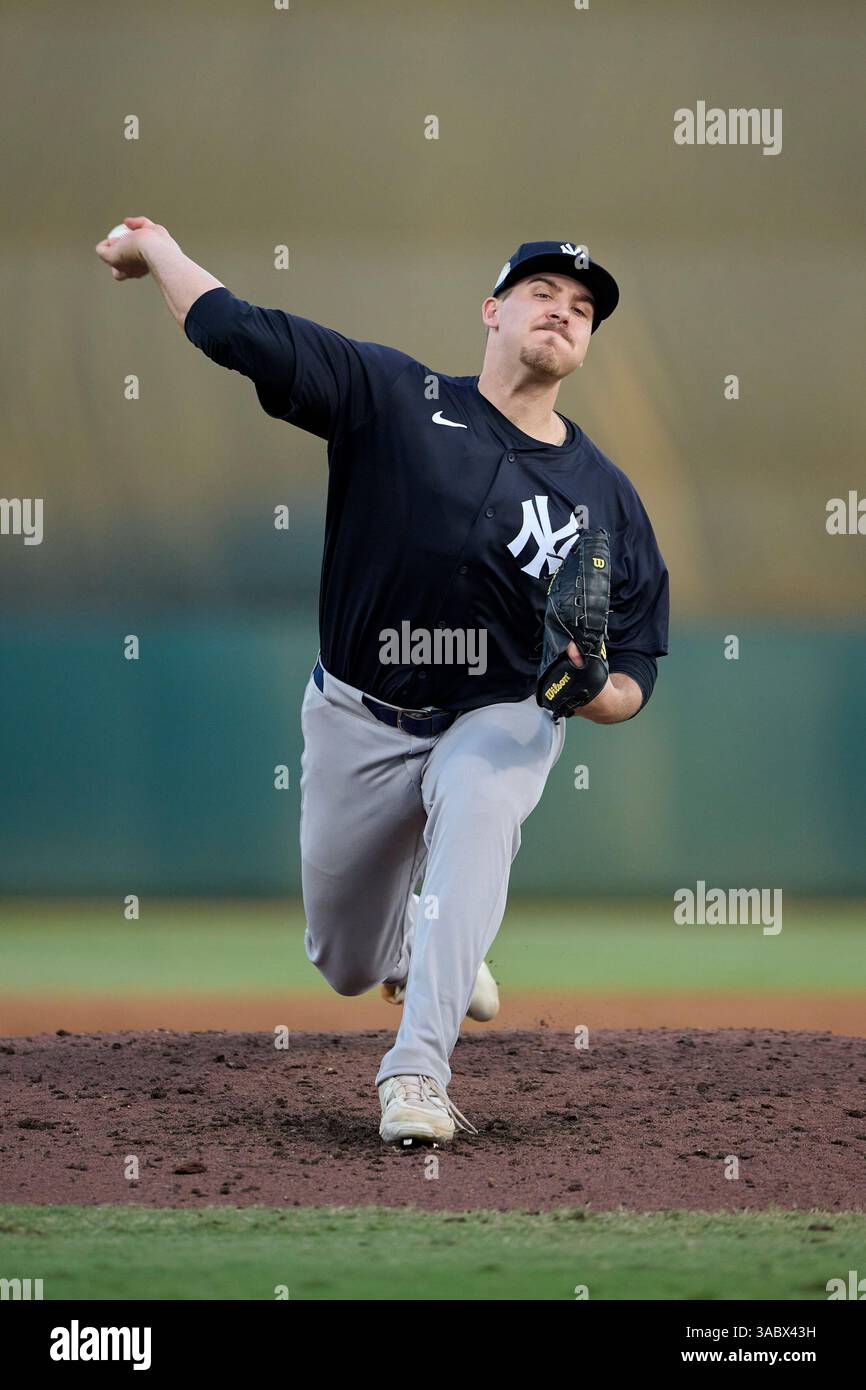 New York Yankees pitcher Ben Hess (73) during an MLB Spring Breakout ...