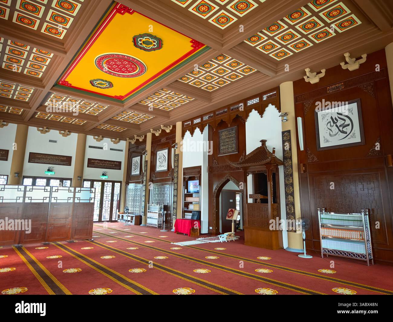 Klang, Malaysia - Apr 1, 2025: The interior with view of ceiling of ...