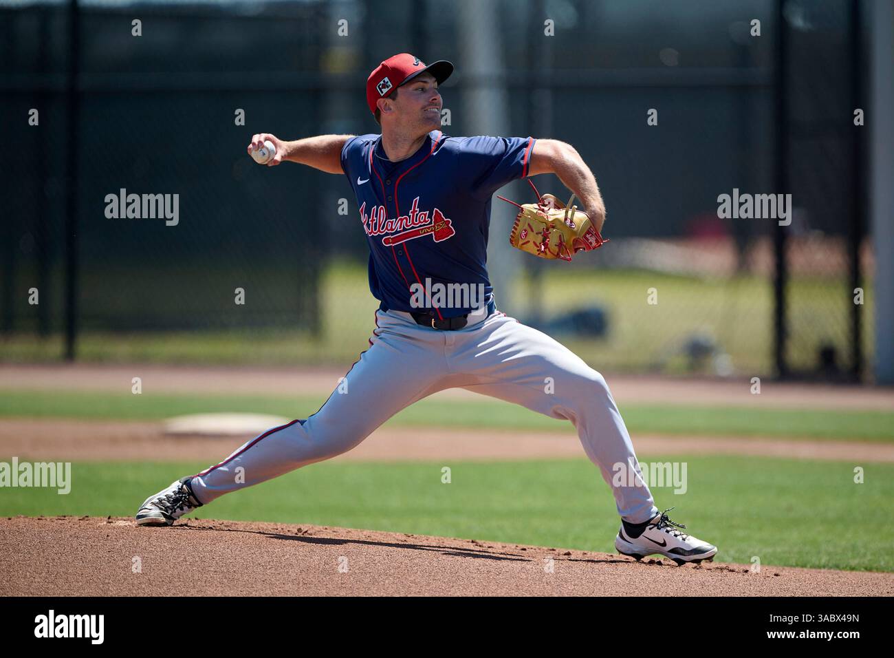 Atlanta Braves pitcher Adam Maier (51) during an MiLB Spring Training game against the Tampa Bay ...