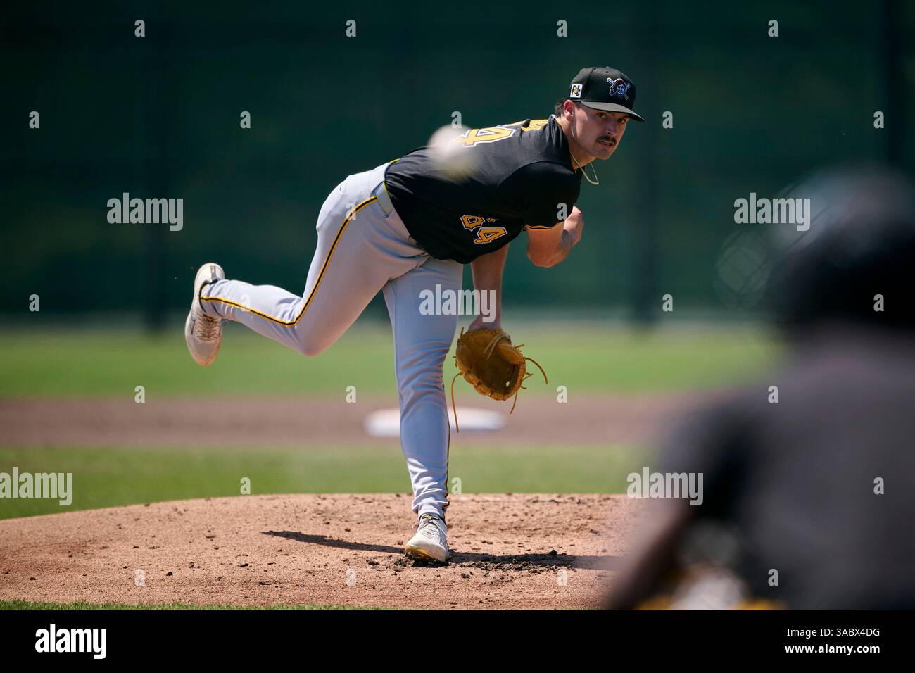 Pittsburgh Pirates pitcher Khristian Curtis (64) during an MiLB Spring ...