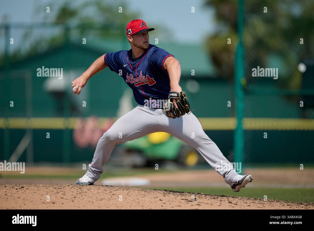 Atlanta Braves pitcher Trent Buchanan (53) during an MiLB Spring ...