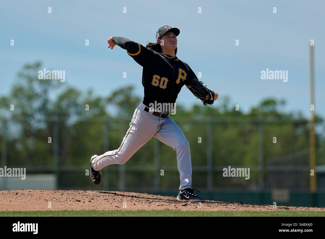 Pittsburgh Pirates pitcher Hung-Leng Chang (60) during an MiLB Spring ...