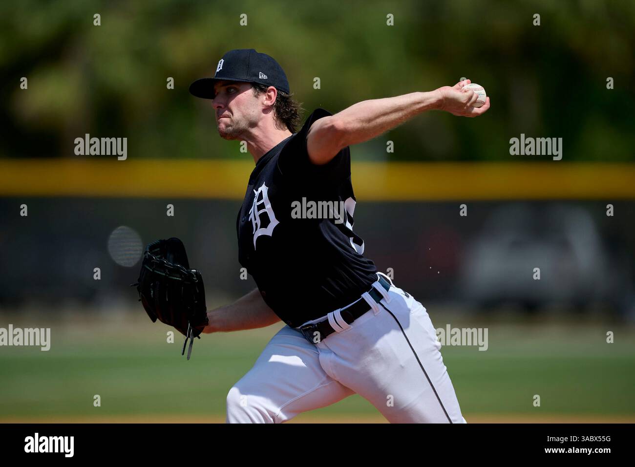 Detroit Tigers pitcher Joe Miller (58) during an MiLB Spring Training ...