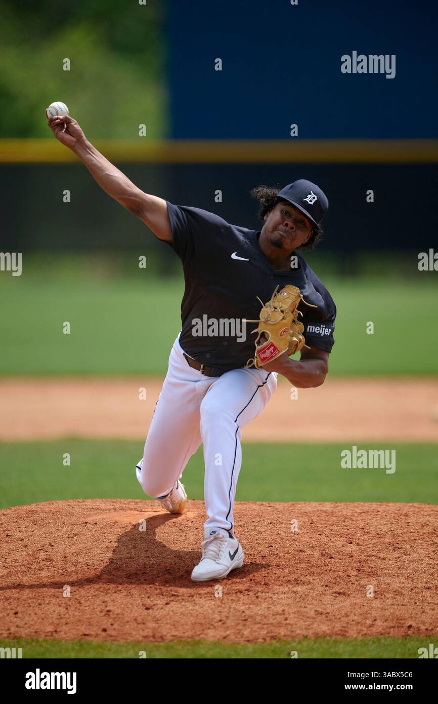 Detroit Tigers pitcher Duque Hebbert (95) during an MiLB Spring ...