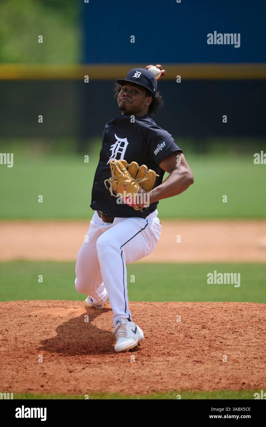 Detroit Tigers pitcher Duque Hebbert (95) during an MiLB Spring ...