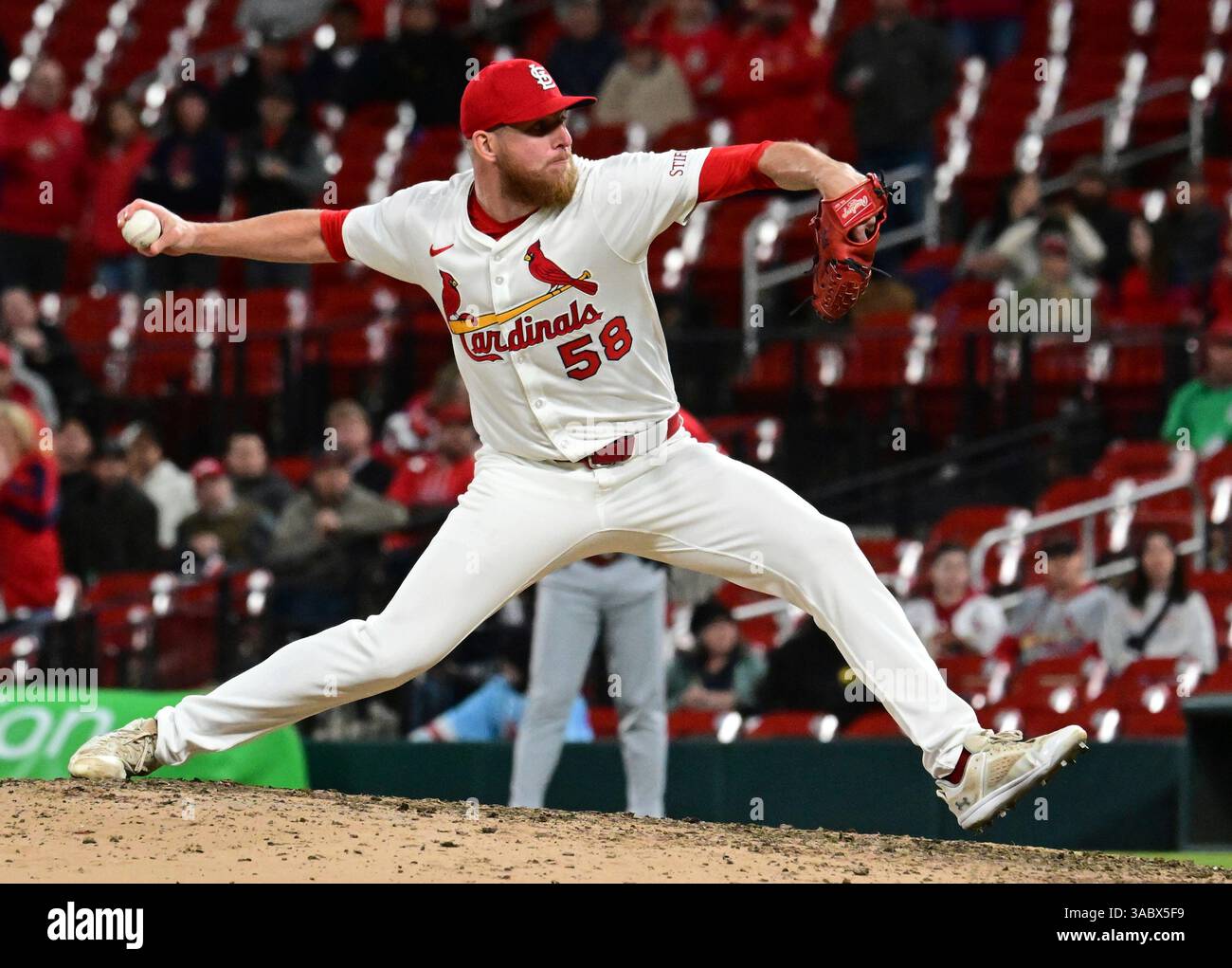 ST. LOUIS, MO -APRIL 01:St. Louis Cardinals pitcher Chris Roycroft ...