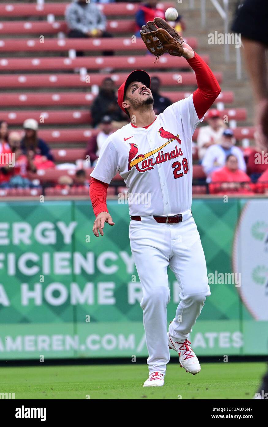 ST. LOUIS, MO -APRIL 02: St. Louis Cardinals third baseman Nolan ...