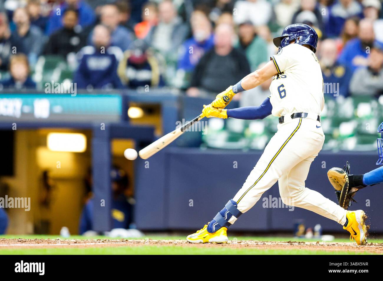 MILWAUKEE, WI - APRIL 02: Milwaukee Brewers designated hitter Isaac ...
