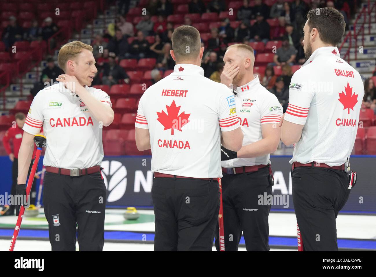 Canada's (left to right) Marc Kennedy, Ben Hebert, Brad Jacobs and ...