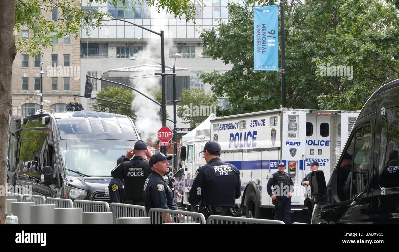 New York City, United States - 11 September 2023: Firefighters ...