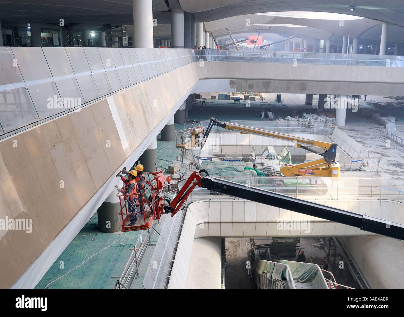 Comprehensive transportation hub construction site of beijing sub ...